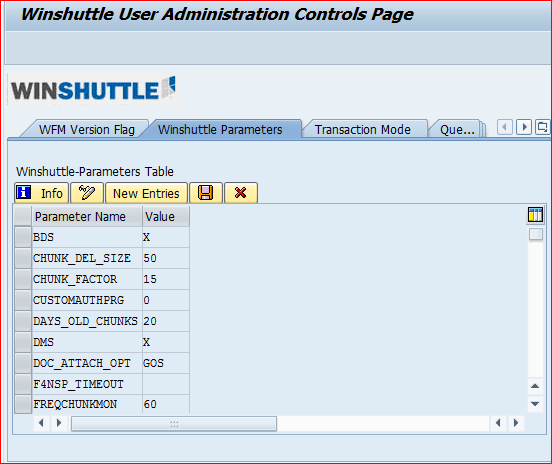 Query and Transaction parameters: Maintain Timeout and other settings ... Query and Transaction parameters: Maintain Timeout and other settings ...